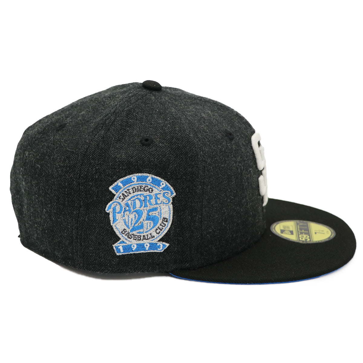 NewEra 59Fifty Padres Grey/Black 25th Ann – Caliwearsd
