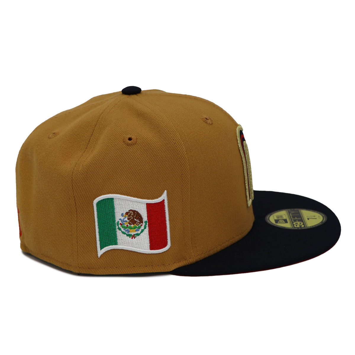 Mexico New Era 59Fifty WBC 2-Tone Tan/Black Fitted Hat – Caliwearsd