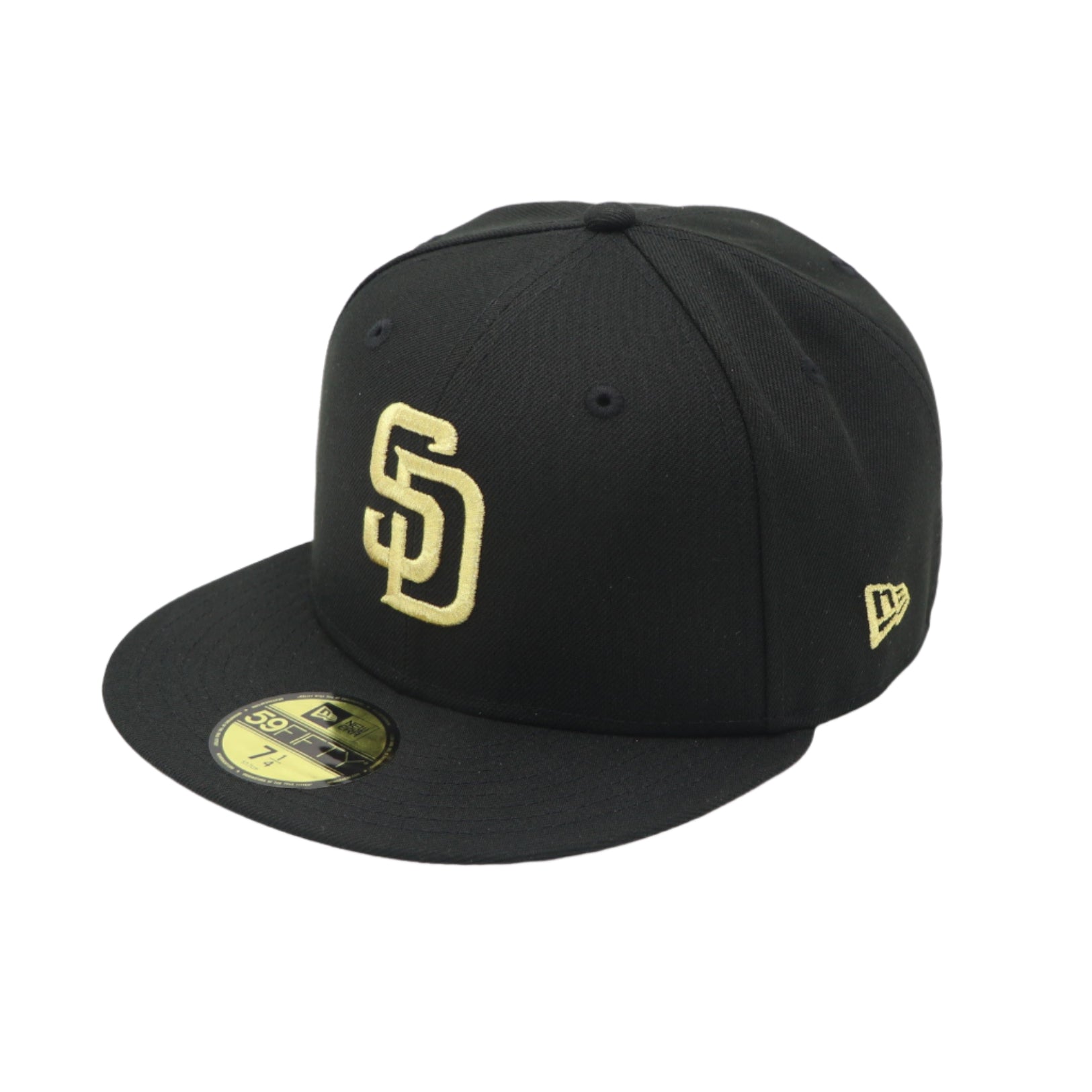 San Diego Padres Gold on Black with Swinging Friar Badge – Caliwearsd