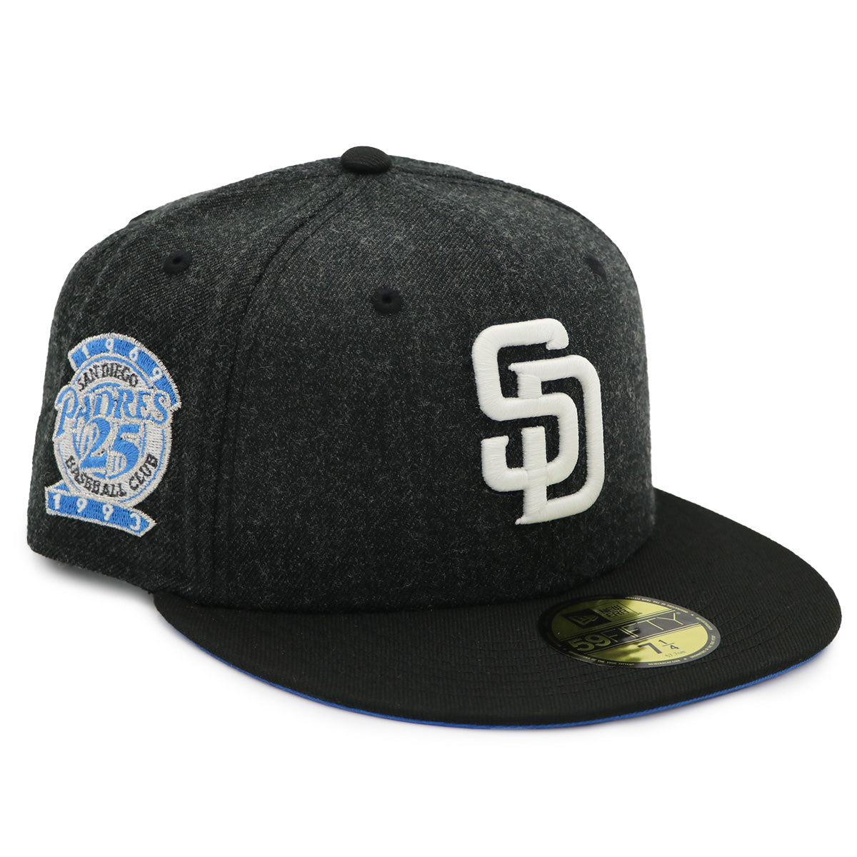 NewEra 59Fifty Padres Grey/Black 25th Ann – Caliwearsd